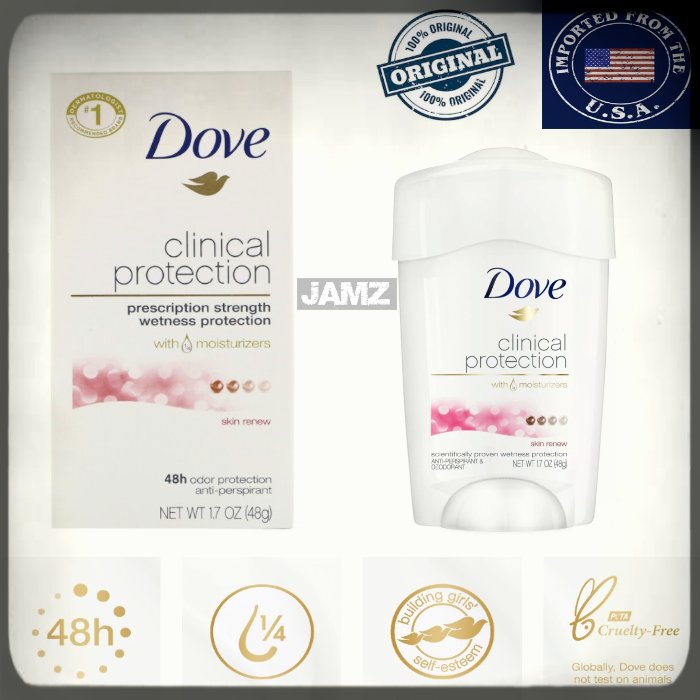 Jual Dove Women Clinical Protection Antiperspirant Deodorant Stick Skin ...