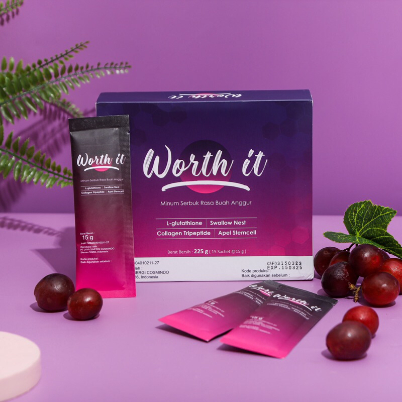 Jual worthit Beauty Drink isi 15 sachet | Shopee Indonesia