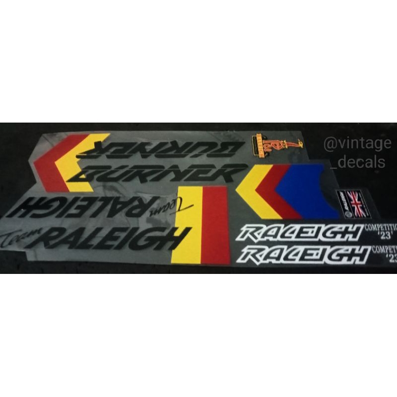 Jual sticker decals repro BMX Team Raleigh Burner | Shopee Indonesia