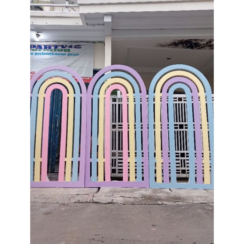 Jual BACDROF PELANGI UKURAN TINGGI 2 METER LEBAR 1 METER | Shopee Indonesia