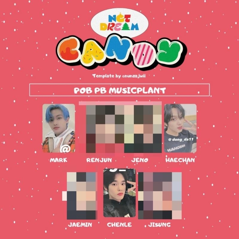 Jual BENEFIT MUSIC PLANT CANDY ERA MARK HAECHAN CHENLE NCT DREAM ...