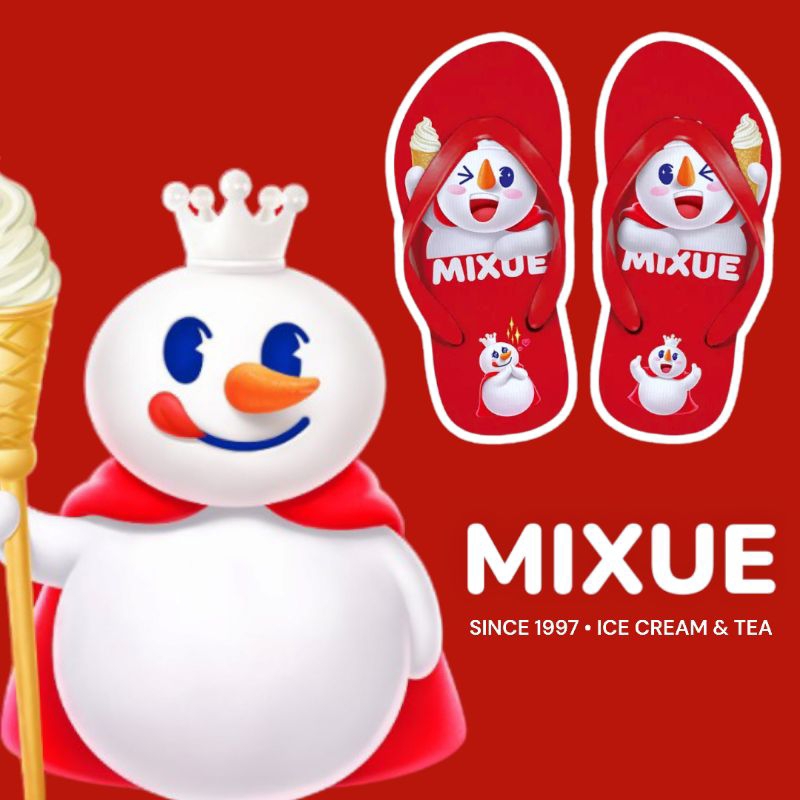 Jual Sandal Jepit Anak Karakter Mixue Es Krim Lucu | Shopee Indonesia