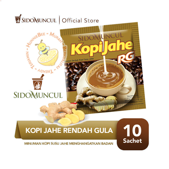 Jual Sido Muncul Minuman Kopi Jahe Rendah Gula isi 10 Sachet | Shopee ...