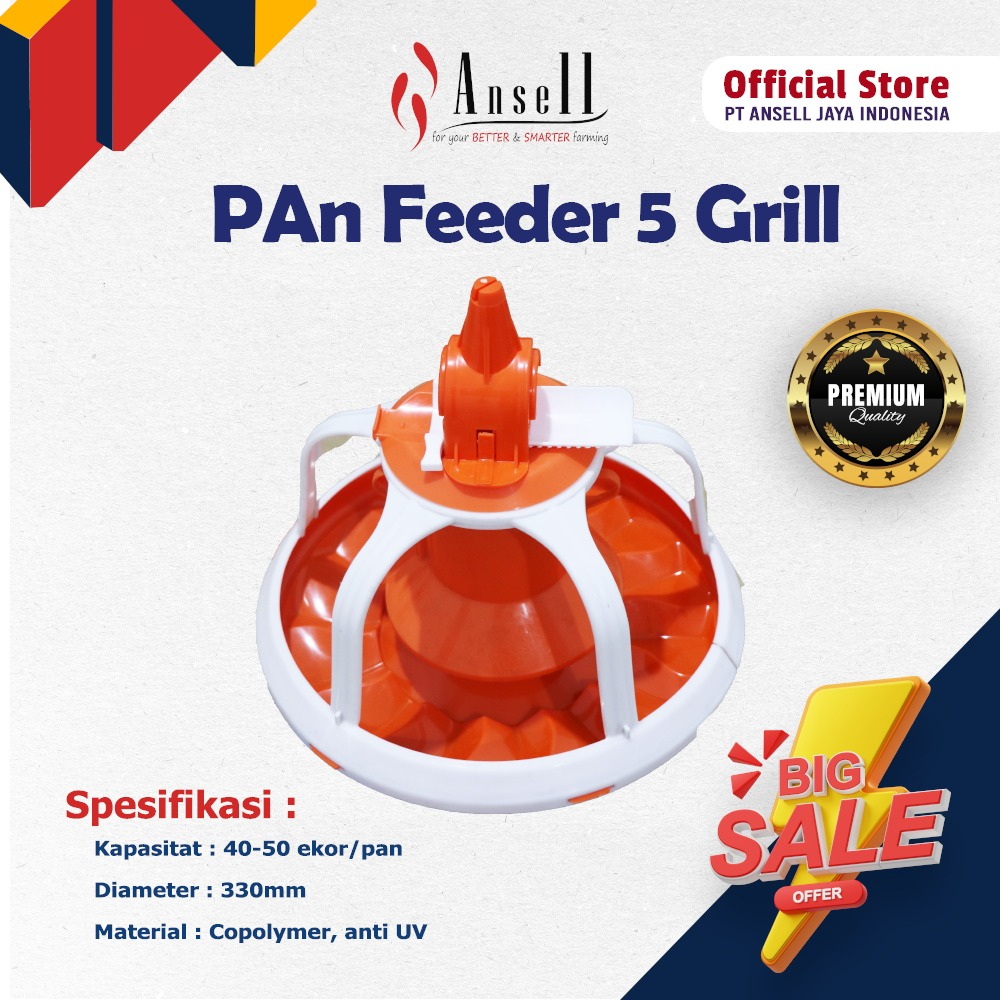 Jual Pan Feeder 5 Grill - Tempat Pakan Ayam Otomatis | Shopee Indonesia