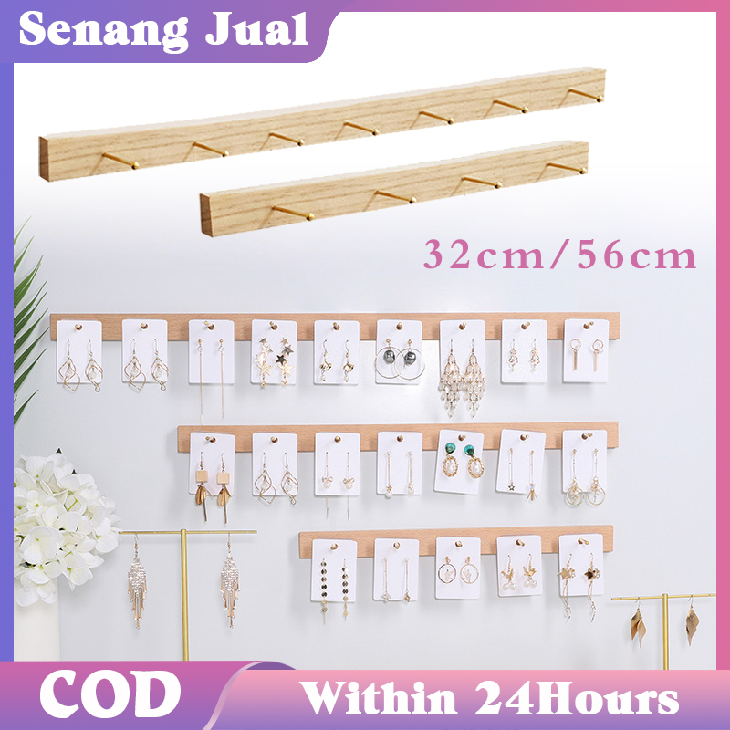 Jual Display Anting Kayu 32/56CM Earring Display Perhiasan Kapstok Kayu ...