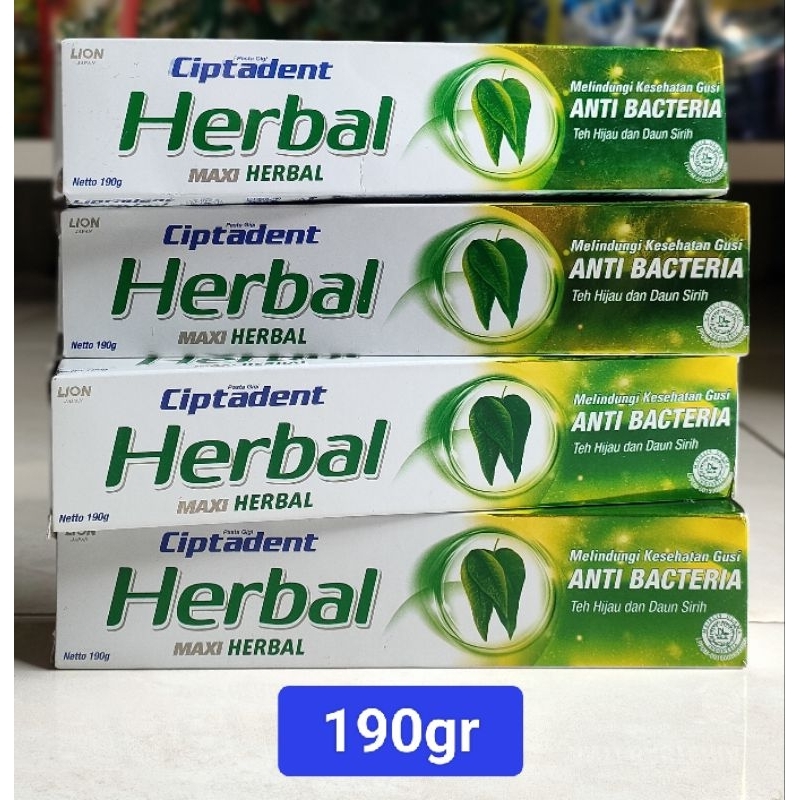 Jual CIPTADENT HERBAL PASTA GIGI 190 gr | Shopee Indonesia