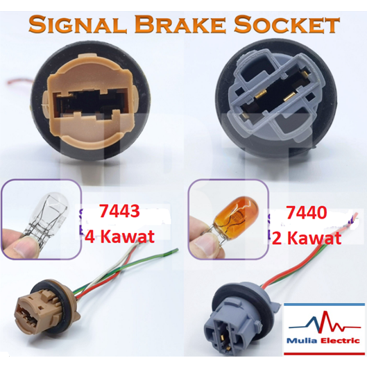 Jual SOKET SOCKET Fitting Fiting LAMPU T20 7440 7443 SEIN Sen Rem ...