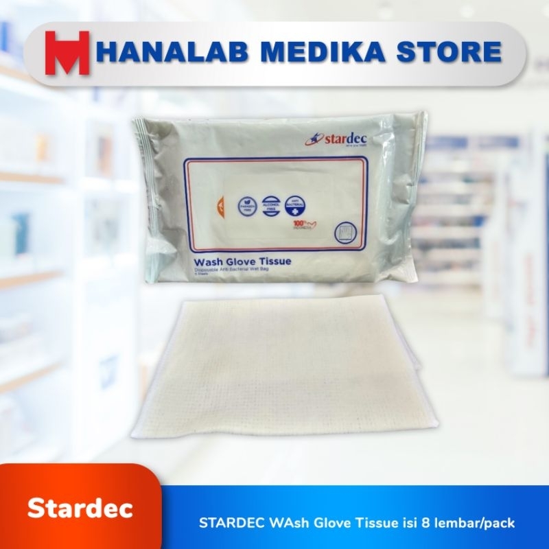Jual STARDEC WAsh Glove Tissue isi 8 lembar/pack | Shopee Indonesia