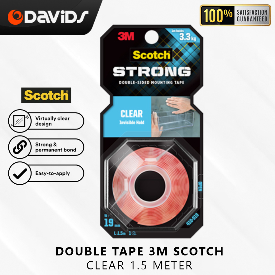Jual Double Tape Isolasi Dobel Solatip Solasi Outdoor 3M Scotch Strong ...