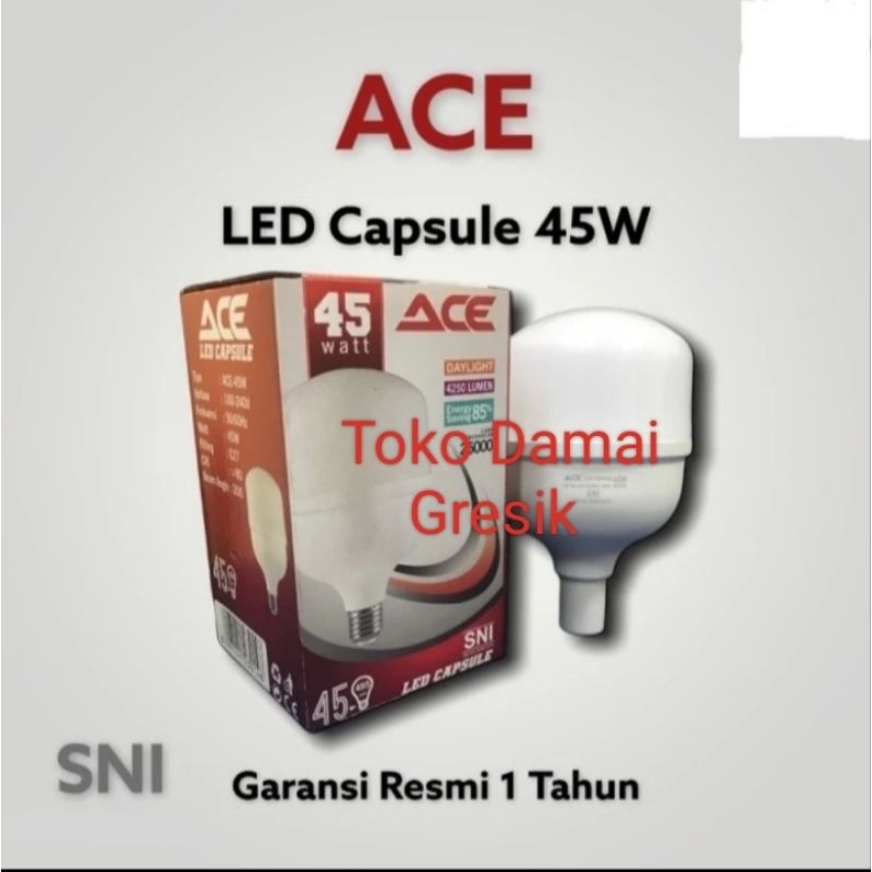 Jual Lampu ACE Led Capsule 45w // Cool Daylight | Shopee Indonesia