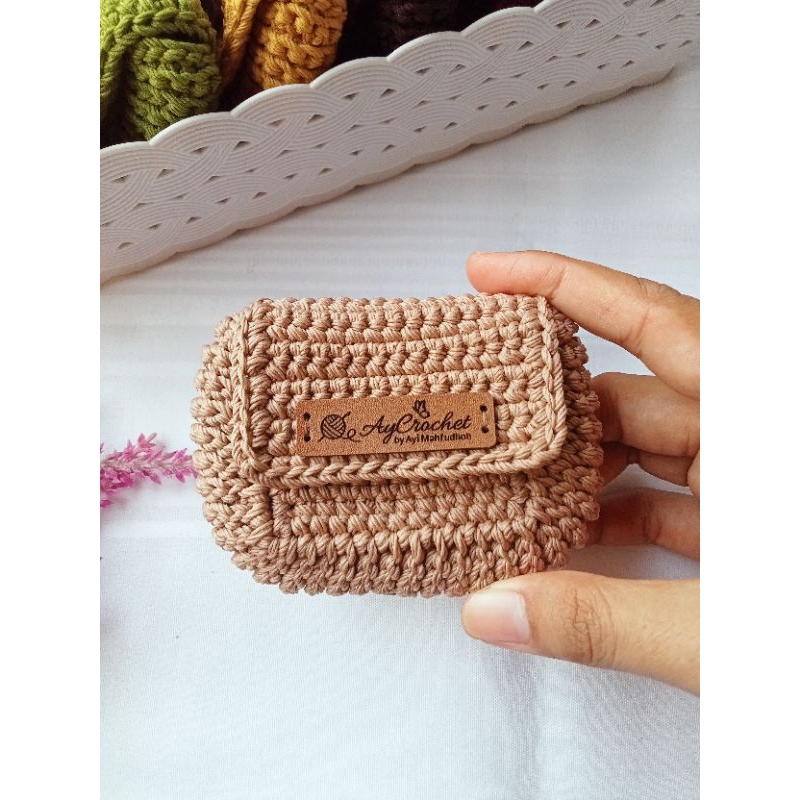 Jual Dompet mini rajut | dompet koin | dompet rajut | Shopee Indonesia