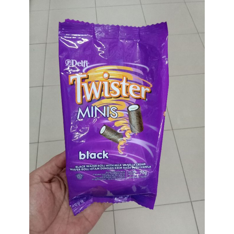 Jual Delfi Twister minis black dan choco 70gr | Shopee Indonesia
