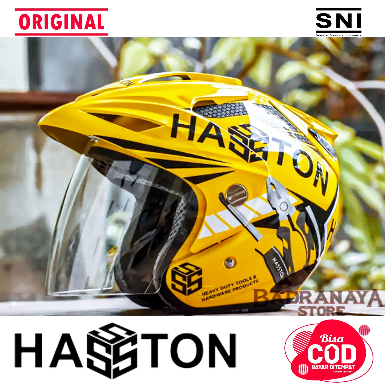 Jual Helm Motor Hasston Prohex Super Kuning Ukuran L Kuat Anti Pecah ...
