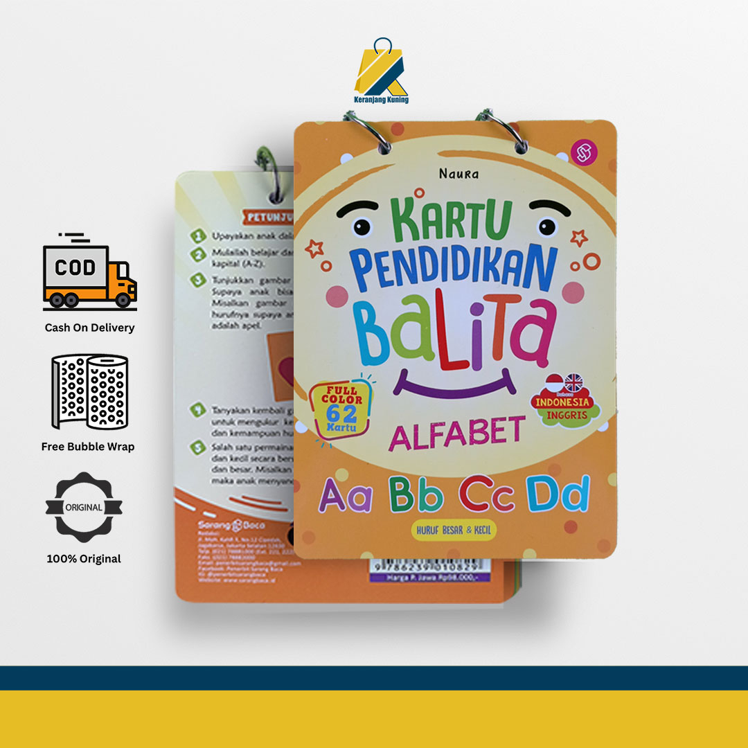 Jual FLASHCARD ANAK - KARTU PENDIDIKAN BALITA ALFABET | Shopee Indonesia