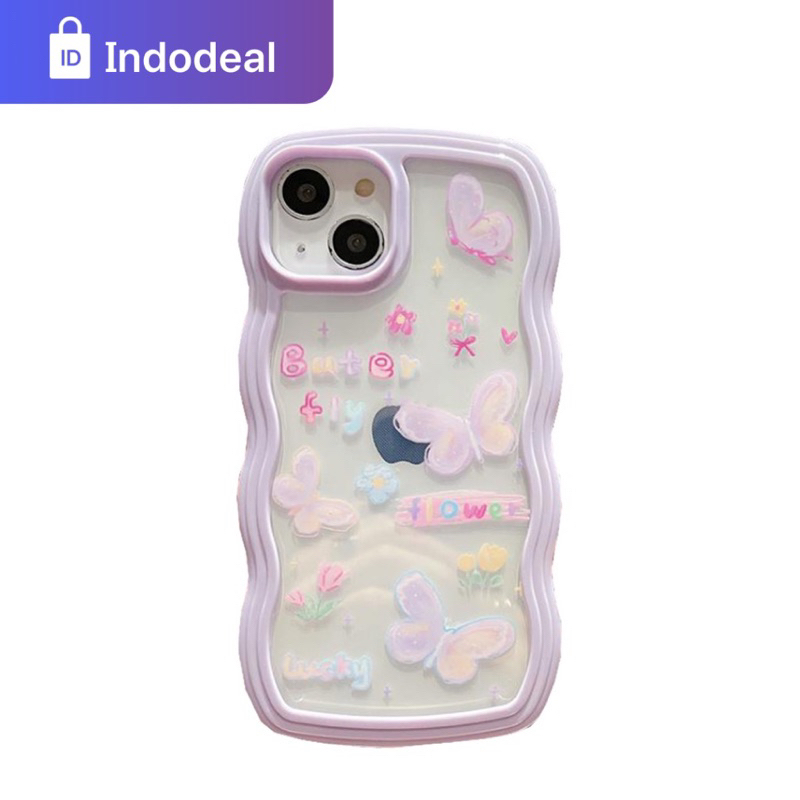 Jual Case Gelombang Oppo Motif Kupu Kupu A5s A7 A12 A11k F9 F9pro A5