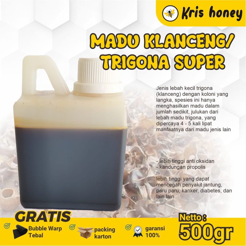 Jual Madu Trigona Murni 100%/Madu klanceng Super 500 mili/Madu Kelulut | Shopee Indonesia