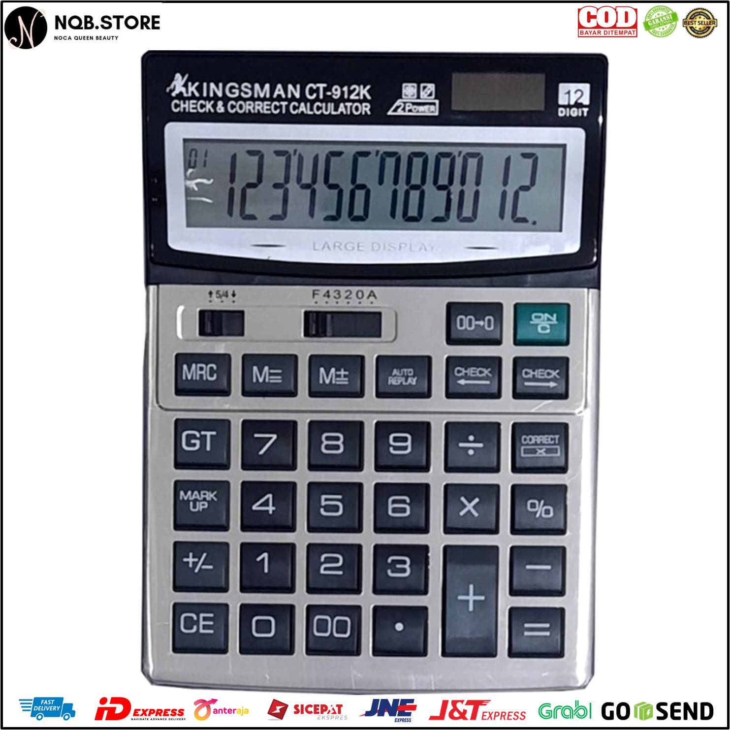 Jual NQB - Kalkulator CT-912K 12 Digit Angka - Alat Hitung Calculator ...