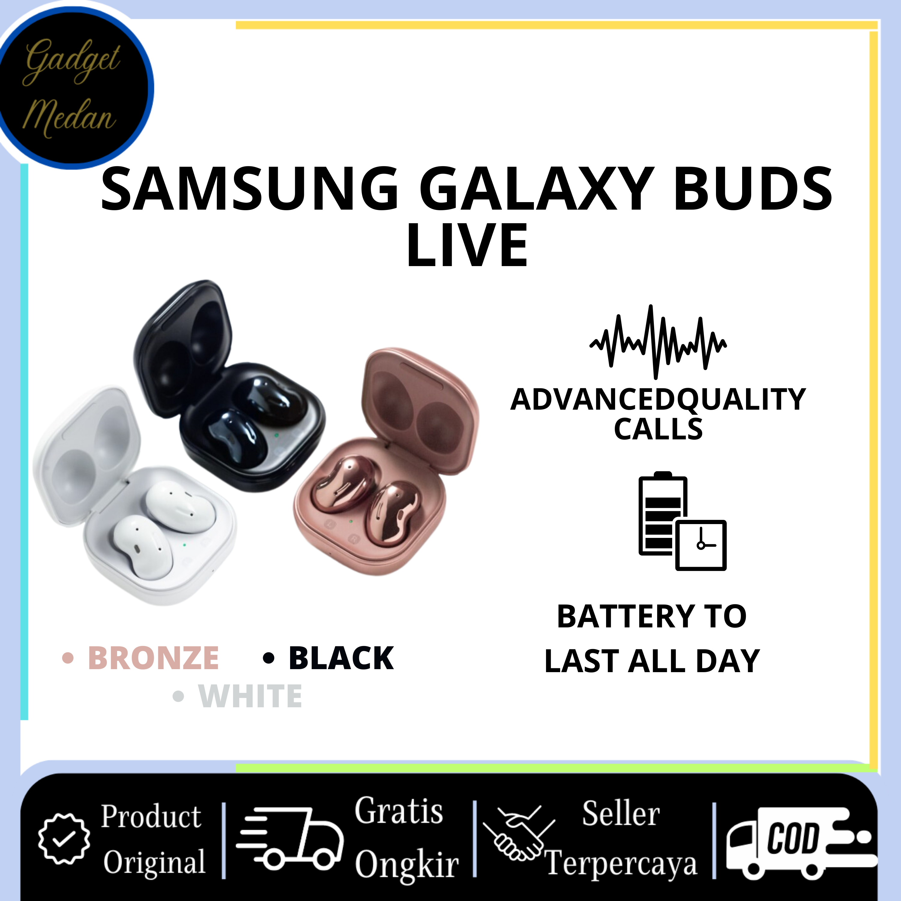 Jual SAMSUNG Galaxy Buds Live Earbuds - Mystic Black | Shopee Indonesia