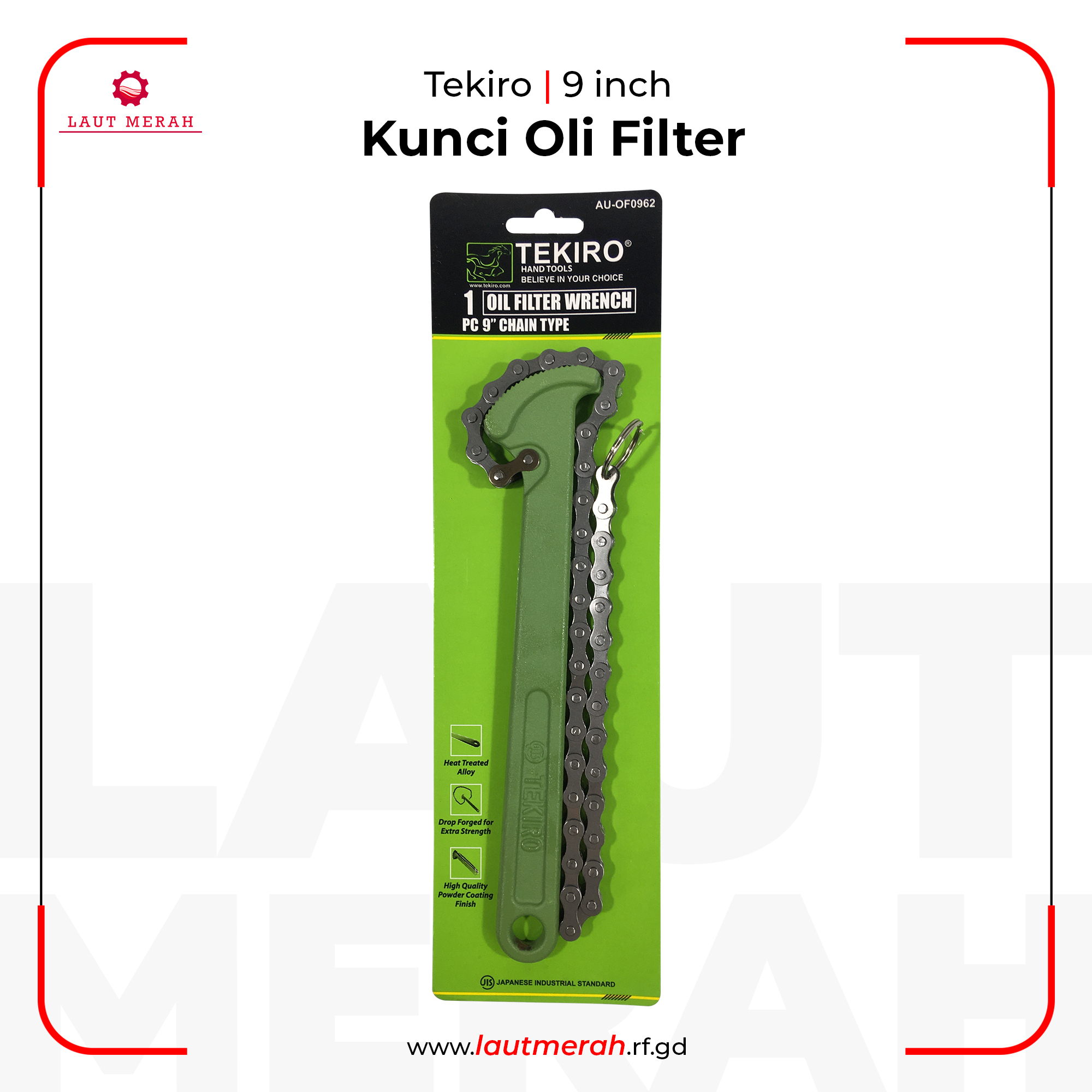 Jual kunci pembuka filter oli mobil model rantai Tekiro 9 inch | Shopee ...
