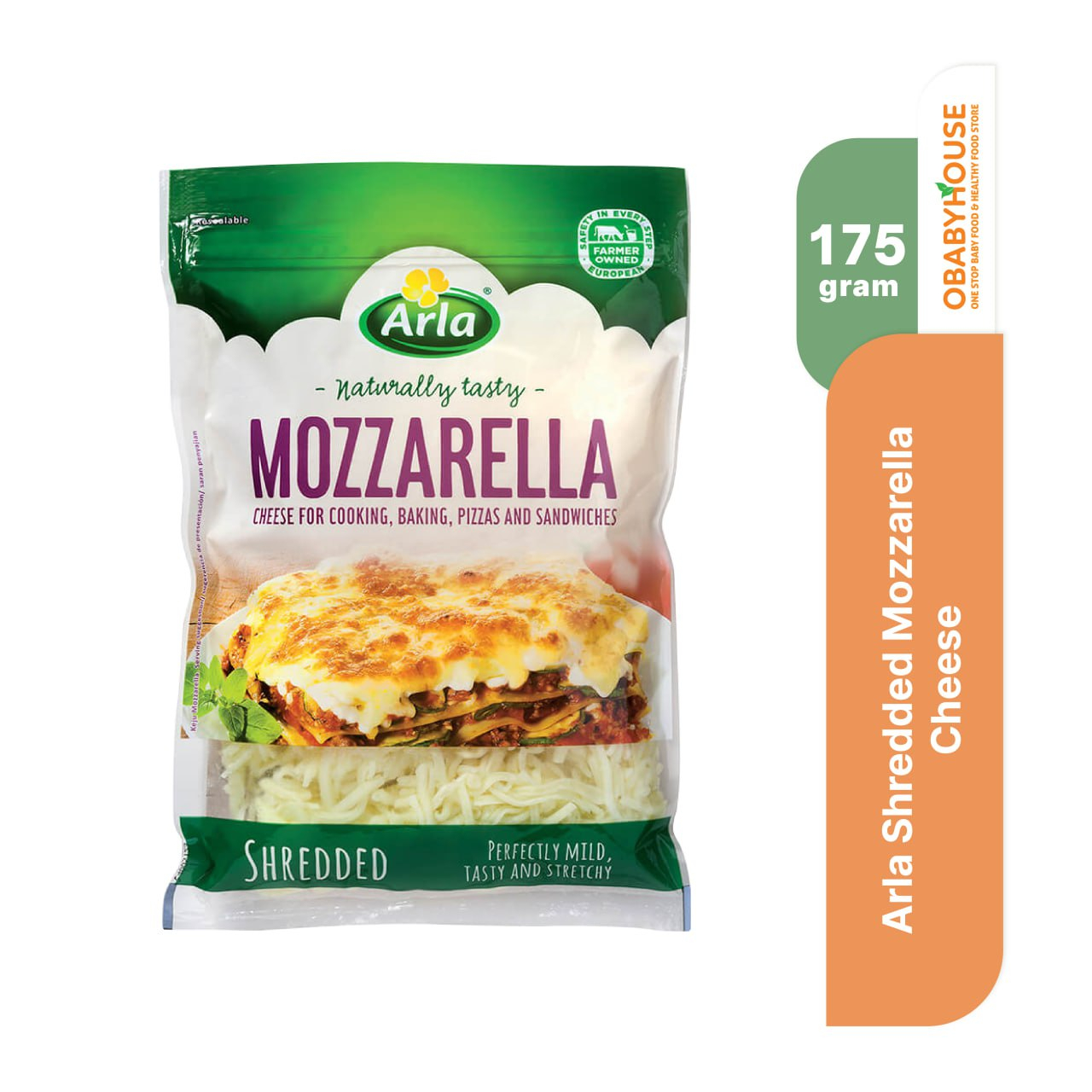 Jual Arla Shredded Mozzarella Cheese 175 gr | Shopee Indonesia