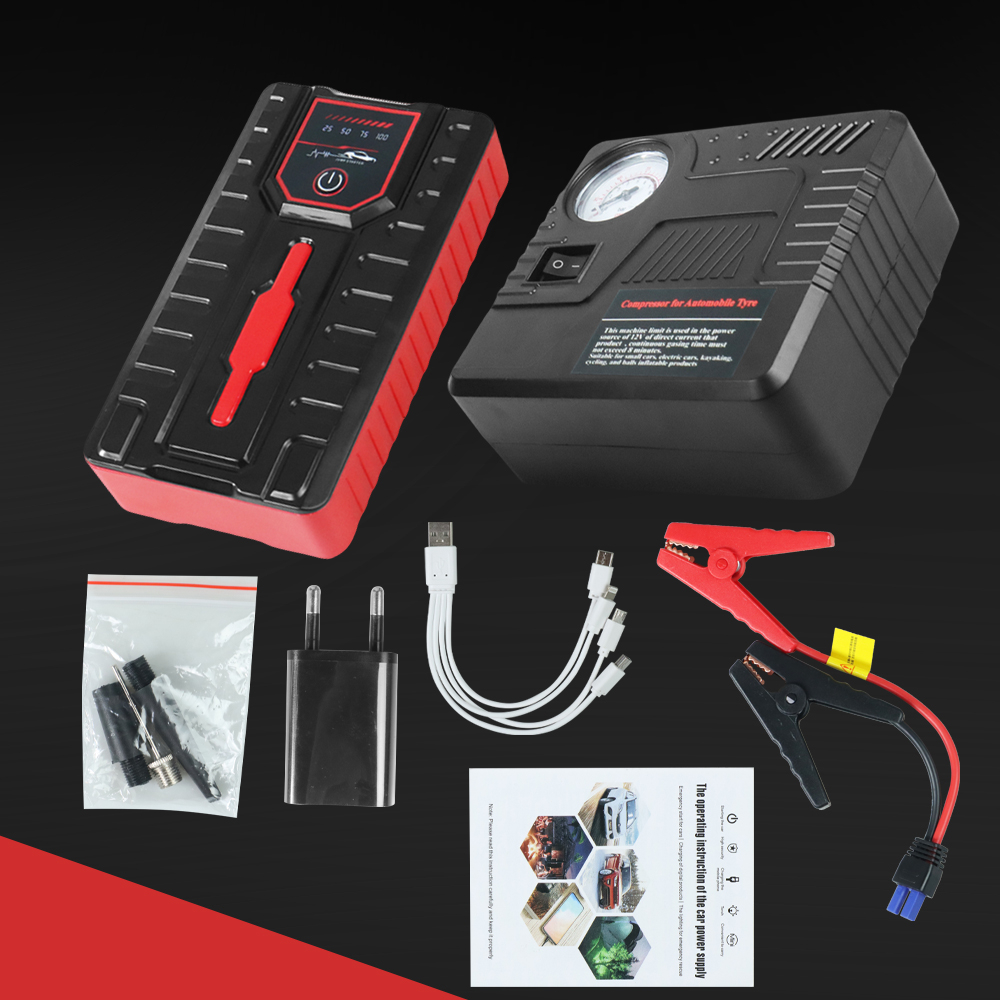 Jual Jumper Aki Mobil Motor Starter Power Bank Pompa USB 12V 10000mAh ...