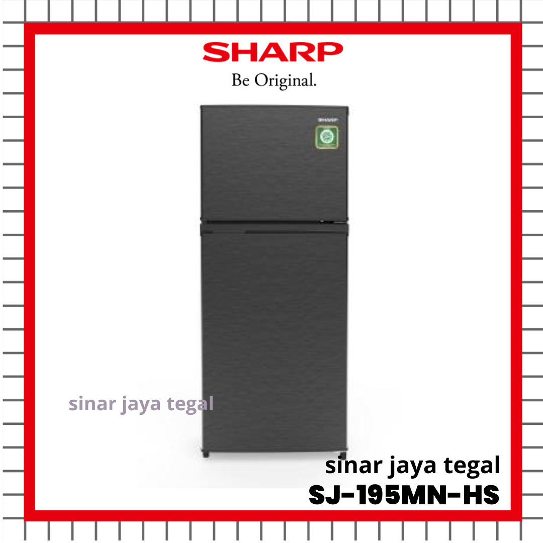 Jual LEMARI ES SHARP 2 PINTU SJ-195MN-HS / KULKAS SHARP 2 PINTU SJ-195MN-HS | Shopee Indonesia