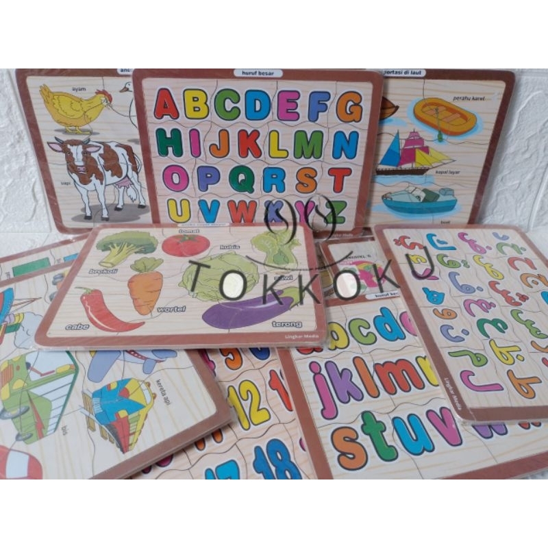 Jual PUZZLE KAYU MDF LM - MAINAN EDUKASI ANAK - PUZZLE BONGKAR PASANG ...