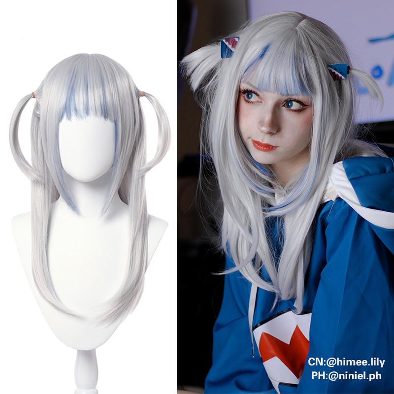 Jual Hololive Gawr Gura Cosplay Wig Hololive Cosplay Gawr Gura Wig ...