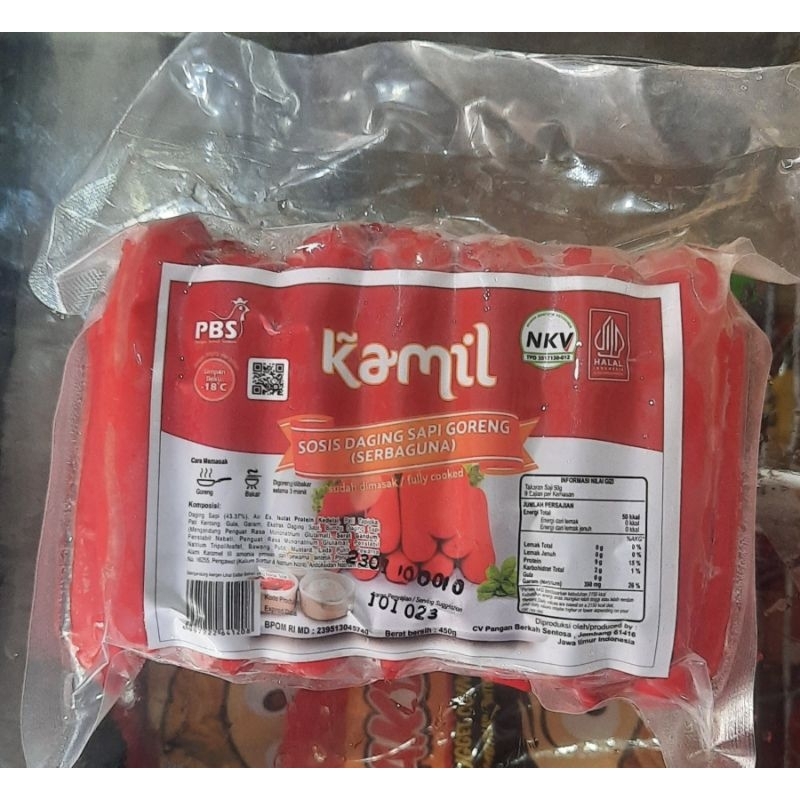 Jual kamil sosis daging sapi goreng 450 gr isi 15 serbaguna | Shopee ...