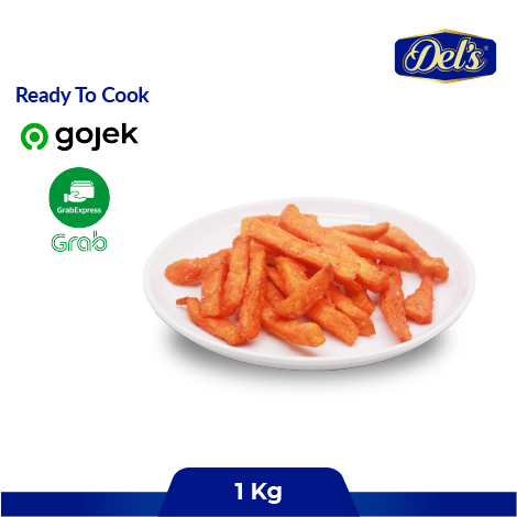 Jual Del's Sweet Potato Coated Frozen / Snack Ubi Goreng Beku - 1Kg ...