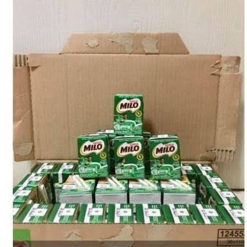 Jual Nestle Milo Kotak Kecil Active Go Susu Coklat UHT 1 Dus 36 Pcs @110ml | Shopee Indonesia