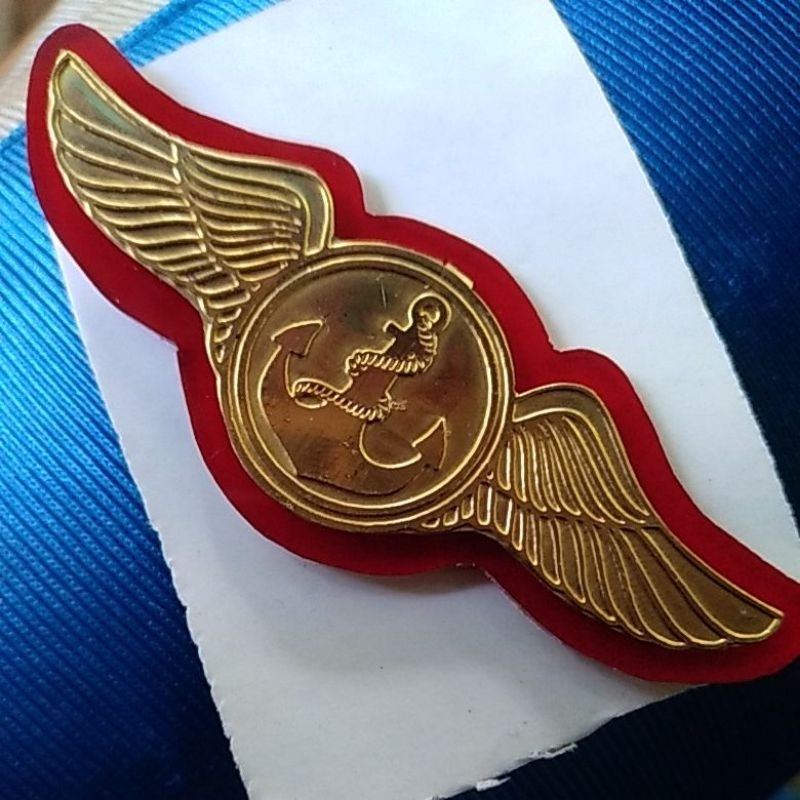 Jual wing pelayaran logo jangkar begron merah | Shopee Indonesia