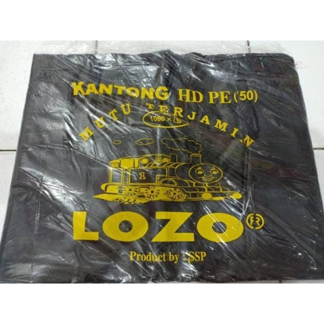 Jual Kantong Plastik Lozo 50 Hitam RAJA JUMBO - Kresek Hitam BIG ...