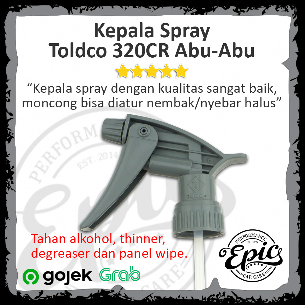 Jual Kepala Botol Spray Model 320CR Tahan Kimia Abu-Abu | Shopee Indonesia