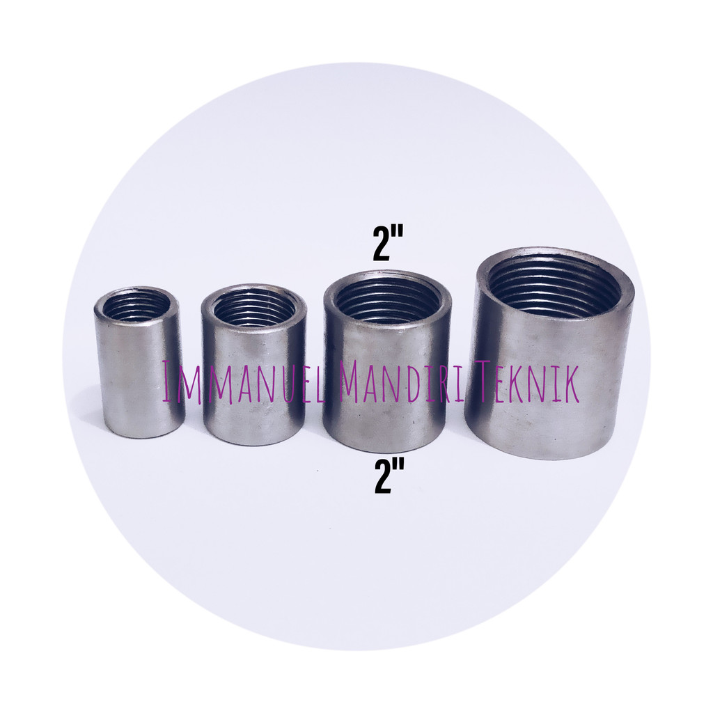 Jual Socket stainless 2 inch / Sock stainless drat 2 inch / Coupling ...