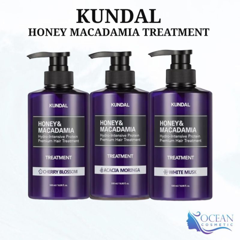 Jual (BPOM) KUNDAL Honey & Macadamia Hair Treatment White Musk 500ml | Shopee Indonesia