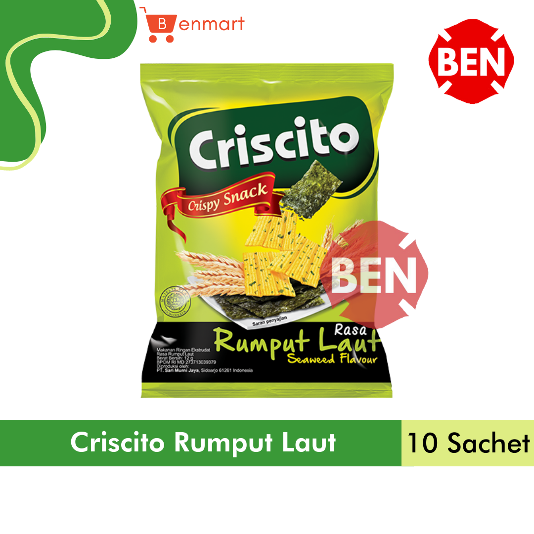 Jual Criscito Crispy Snack RUMPUT LAUT / RENDANG / CHILLI GARLIC ...