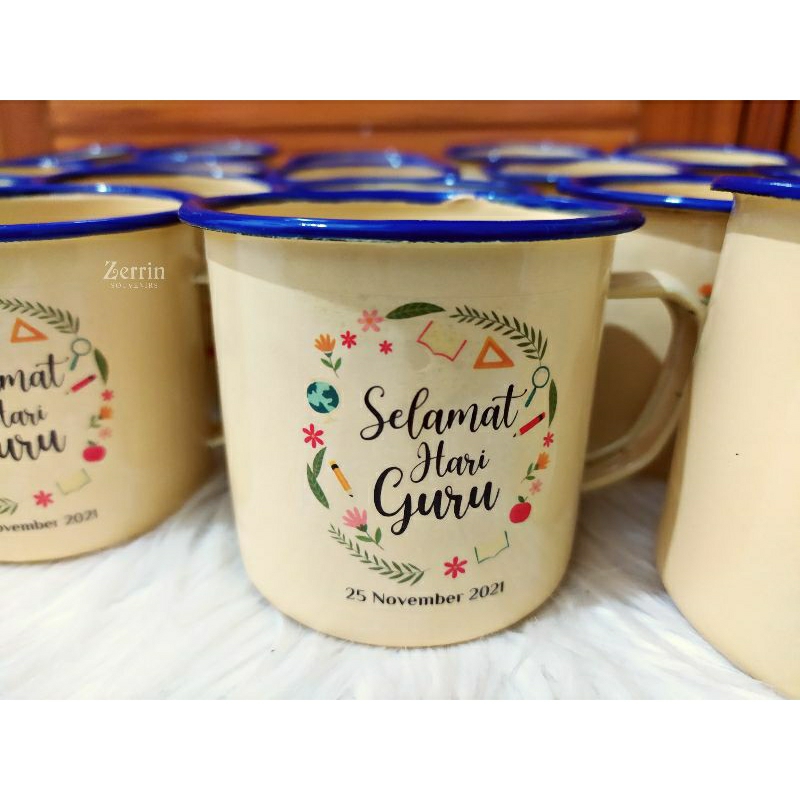 Jual SOUVENIR GELAS ENAMEL CUSTOM / HAMPERS LEBARAN | Shopee Indonesia