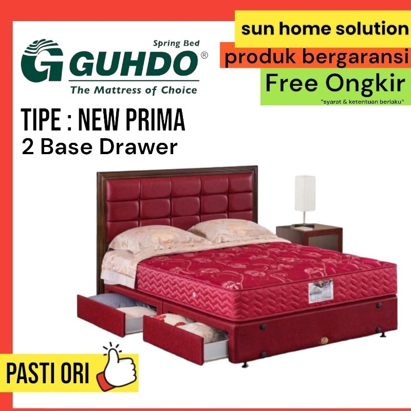 Jual Kasur Springbed GUHDO New Prima 2 Base Drawer Laci Bawah | Shopee Indonesia