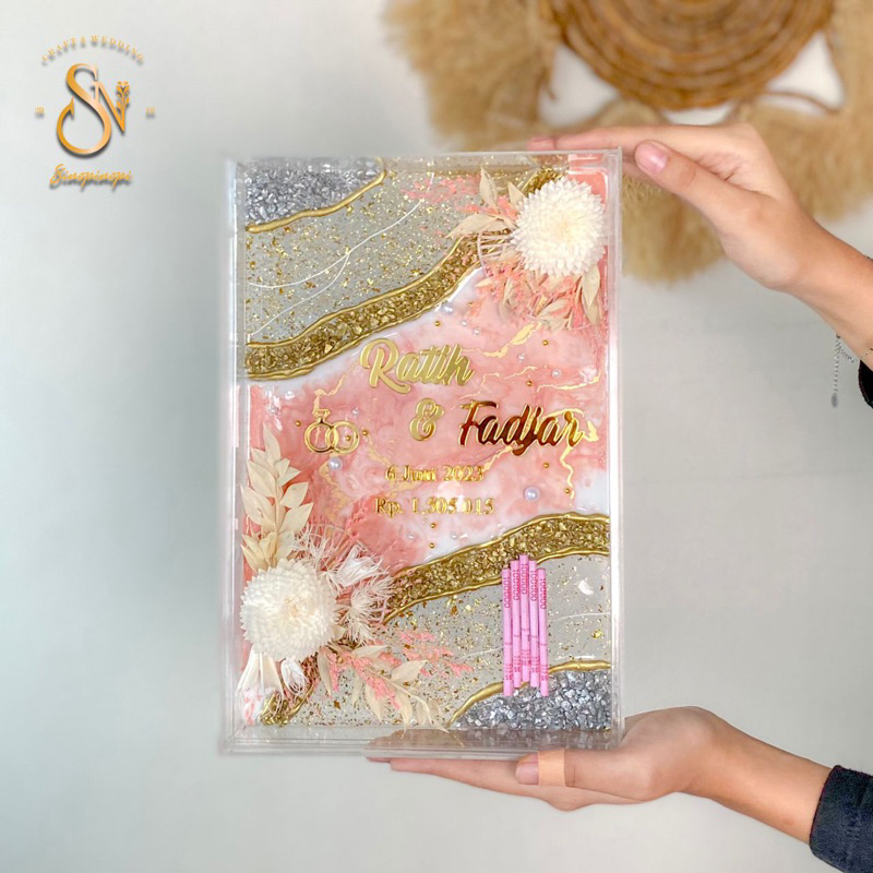 Jual MAHAR SPARKLE | BINGKAI AKRILIK RESIN | LAMARAN NIKAH WEDDING ...