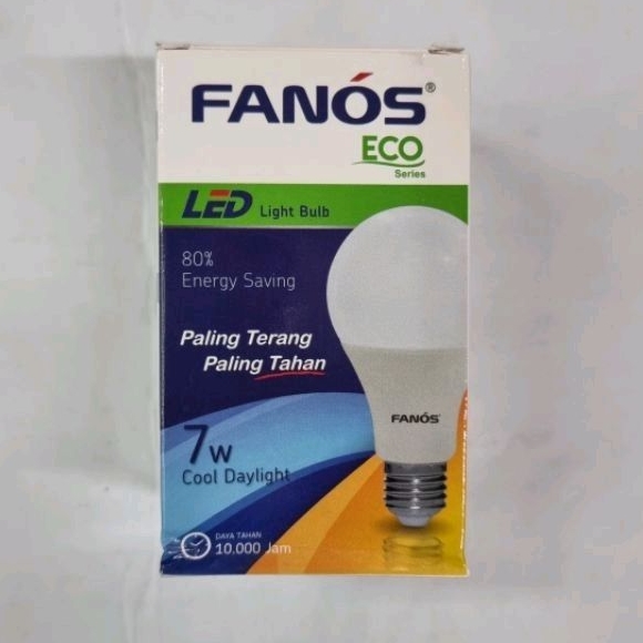 Jual Lampu LED FANOS ECO Series 7 9 12 15 18 22 Watt Cool Daylight Warna Putih | Shopee Indonesia