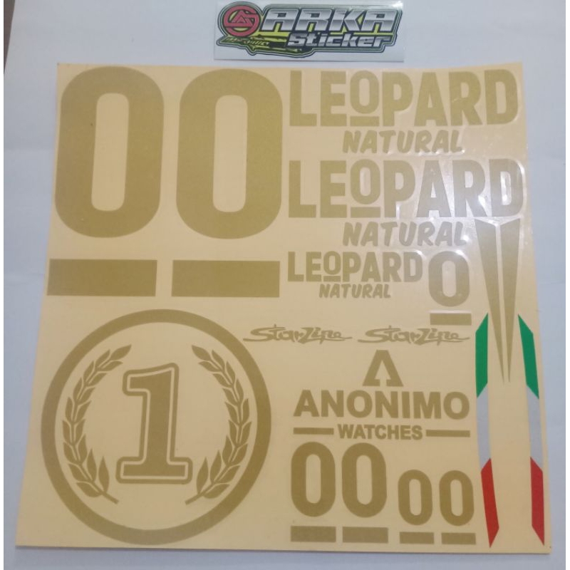 Jual STICKER HELM LEOPARD CUTTING | Shopee Indonesia