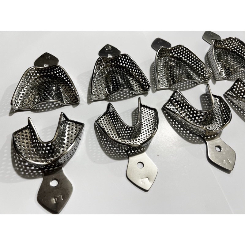 Jual Dental Sendok Cetak Stainless Steel anti karat sendok cetak lab ...