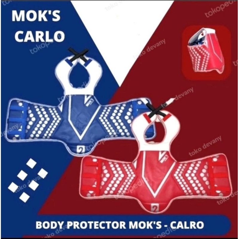 Jual body protector MOKS CARLO Body protector Taekwondo.Moks tebal Carlo | Shopee Indonesia