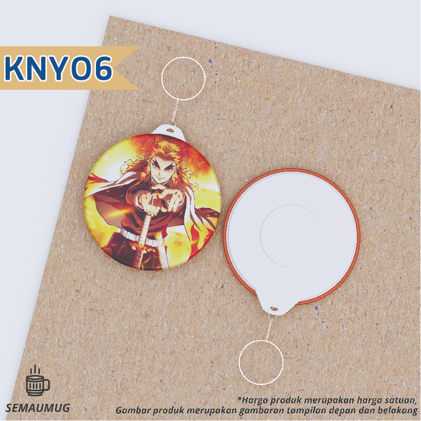 Jual GANTUNGAN KUNCI KIMETSU NO YAIBA TANJIRO NEZUKO KADO GANCI BULAT ...
