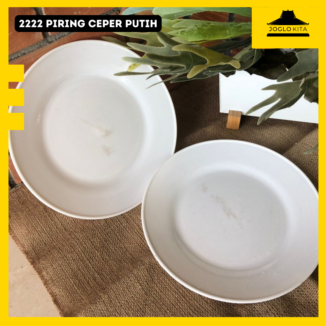 Jual Piring Makan / Piring Plastik / Piring Plastik Putih Polos ...