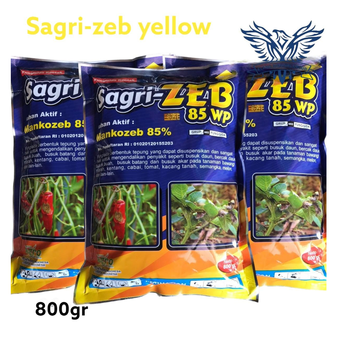 Jual Sagrizeb Kuning 85WP 800gr Sagri-ZEB Fungisida Mancozeb Pengendali Busuk Daun Pengendali ...