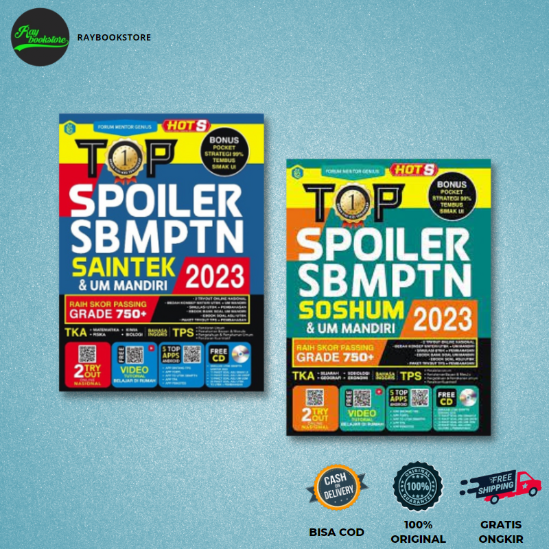 Jual BUKU TOP SPOILER SBMPTN SOSHUM 2023 & TOP SPOILER SBMPTN SAINTEK 2023 | Shopee Indonesia