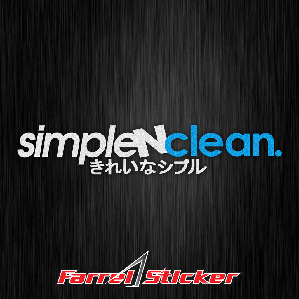 Jual STIKER SIMPLE N CLEAN Sticker Simple & Clean | Shopee Indonesia