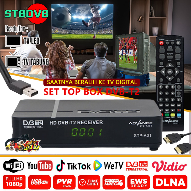 Jual setop box tv digital stb dvb t2 youtube receiver matrix tv fhd ...